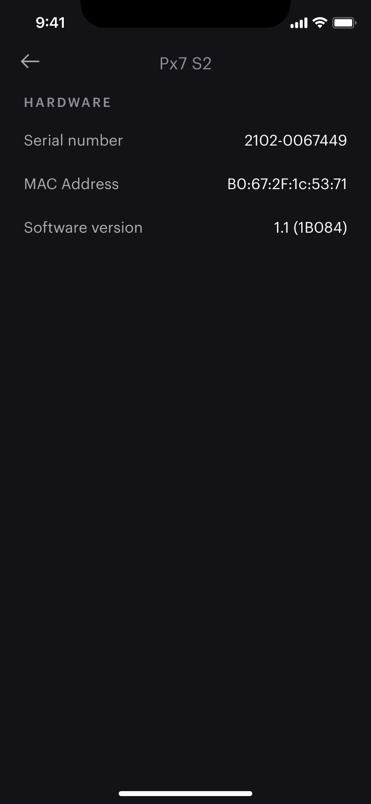 Locating the serial number of my Bowers & Wilkins Headphones